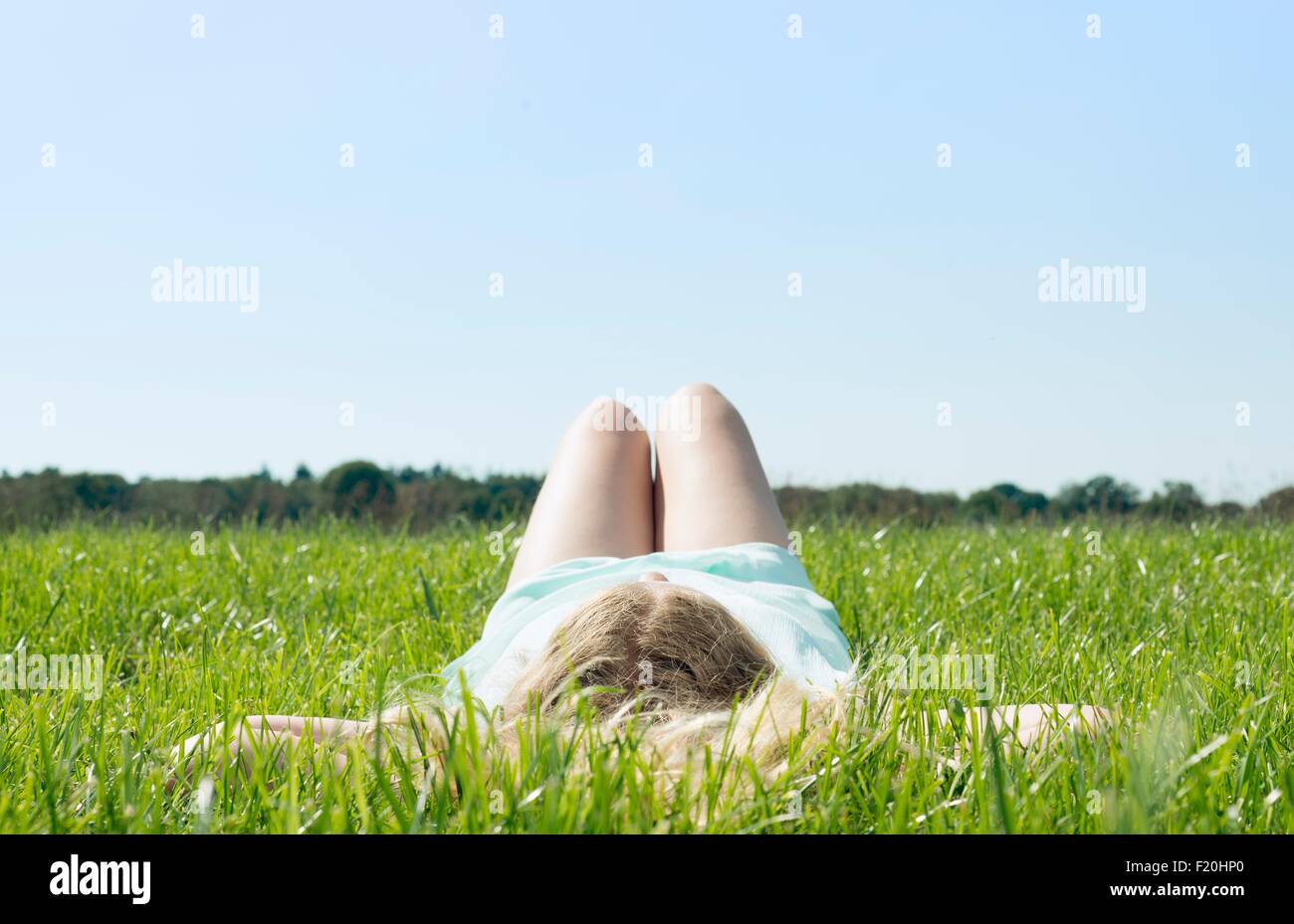 Rear view girl hands behind hi-res stock photography and images - Alamy
