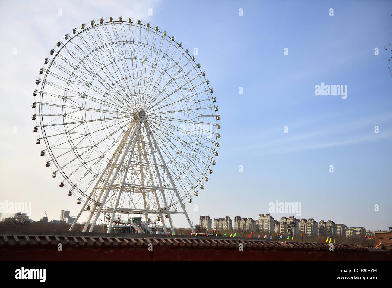 The ferris wheel in WuWei of China Stock Photo - Alamy