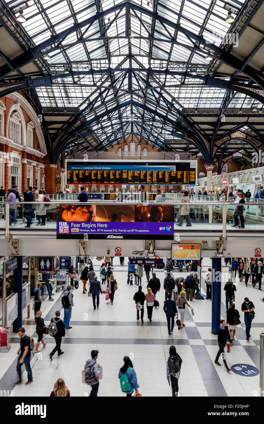 Liverpool Street Station Concourse, London, England Stock Photo - Alamy