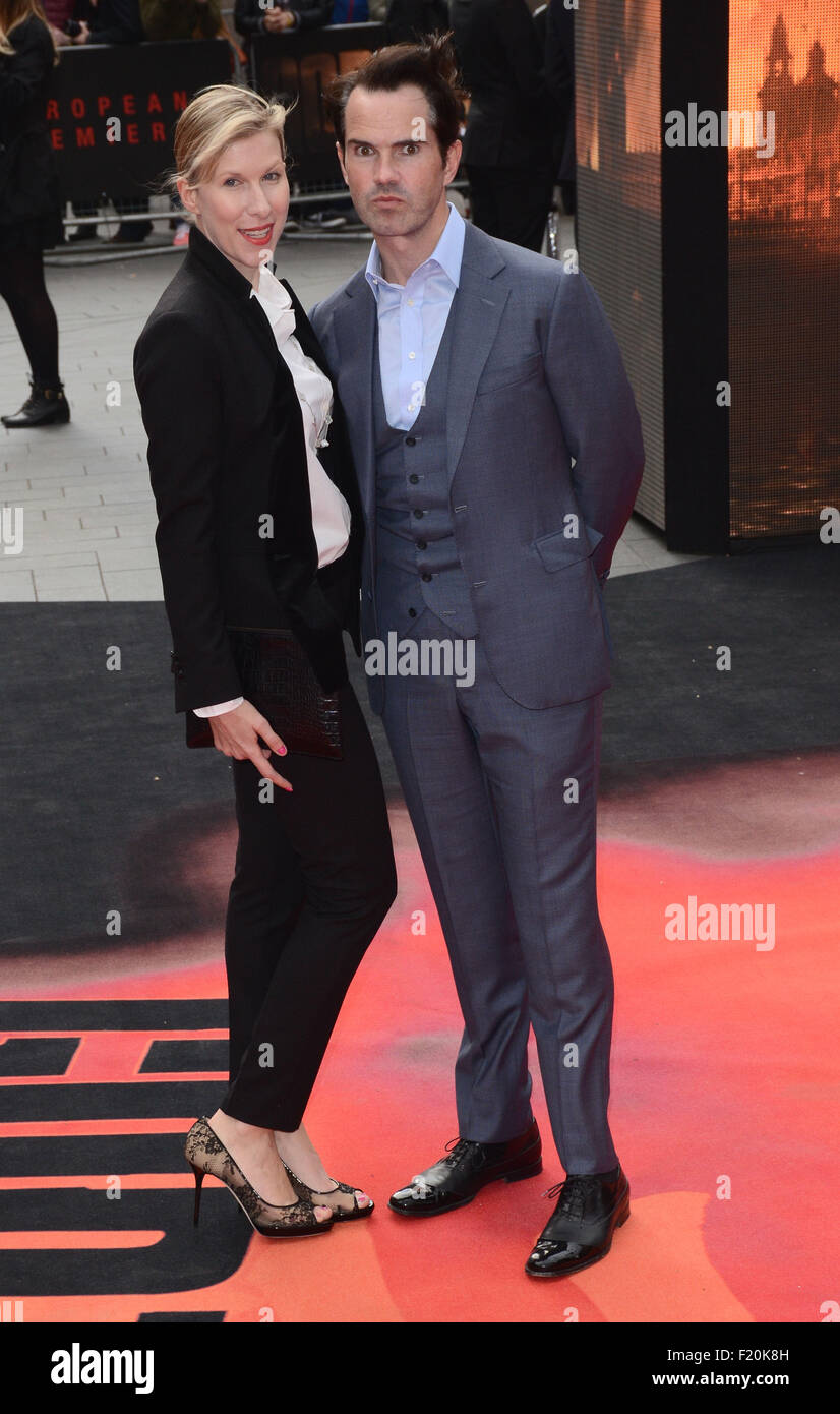 London, UK.Caroline Copping and Jimmy Carr at 'Godzilla' European ...