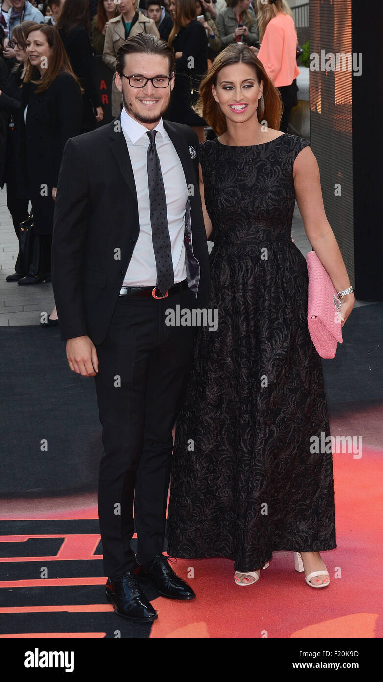 London, UK. Ferne McCann and Charlie Sims at 'Godzilla' European ...