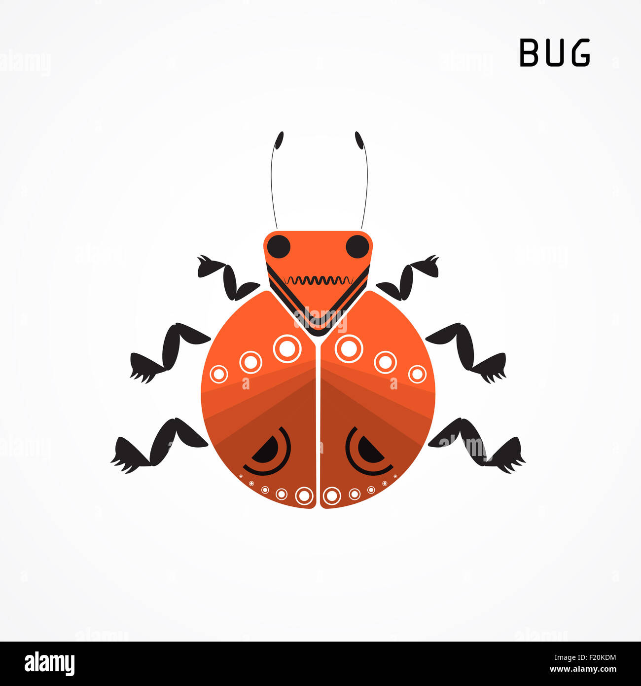 Bug sign. Insect icon Stock Photo - Alamy