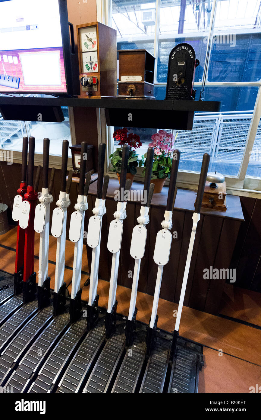 Museum of the Great Western Railway. Swindon England. The display of an ...