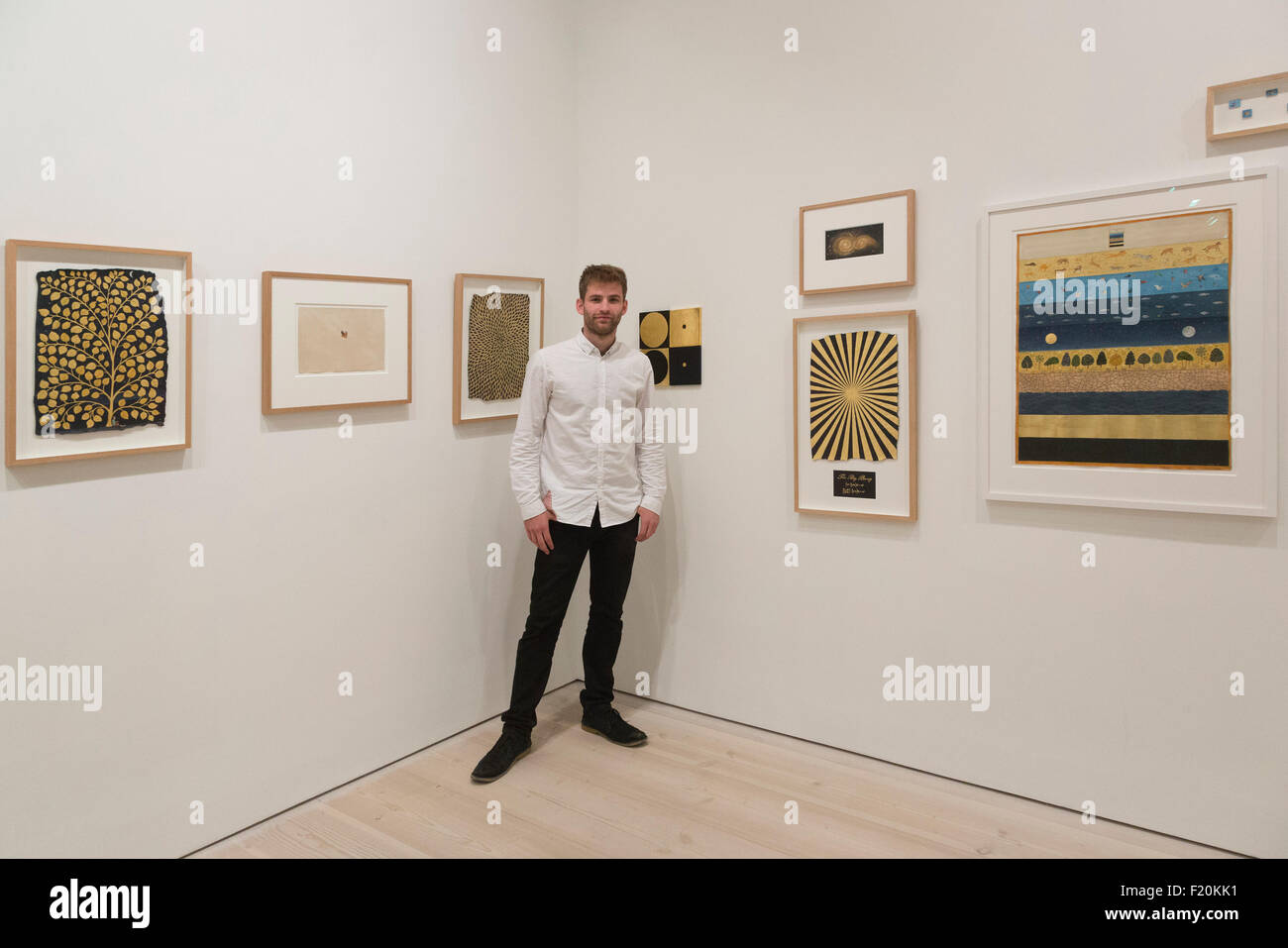 London, UK. 9 September 2015. Artist Jethro Buck, a graduate of Prince ...
