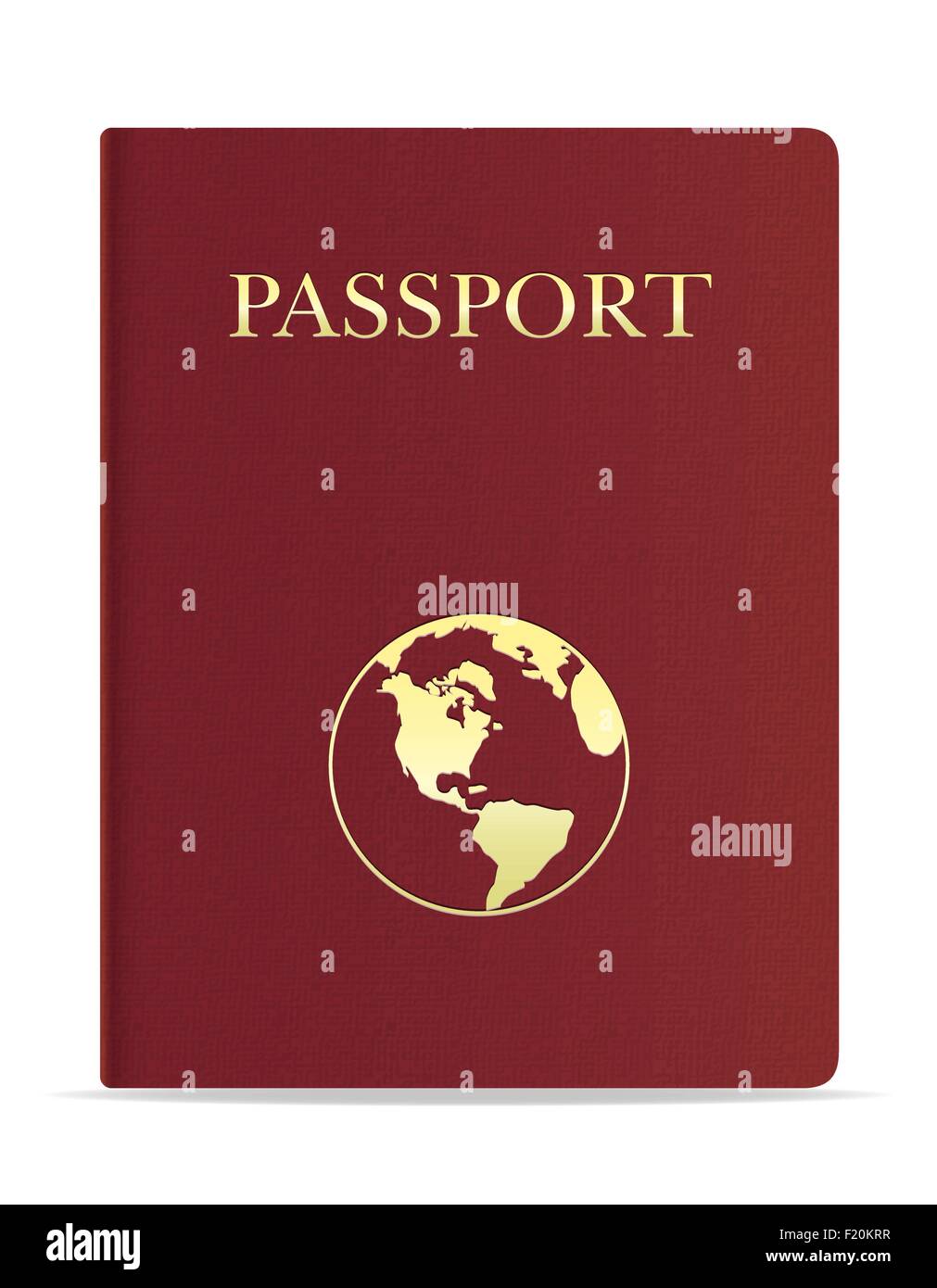 passport vector illustration isolated on white background Stock Vector ...