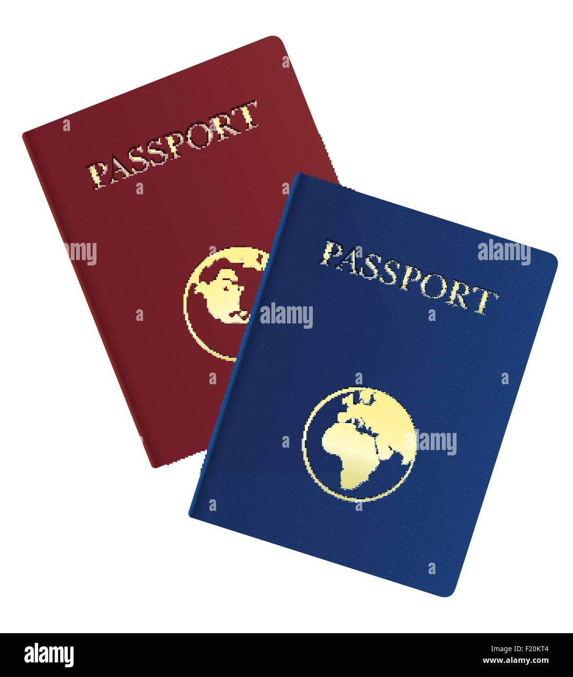 passport vector illustration isolated on white background Stock Vector ...