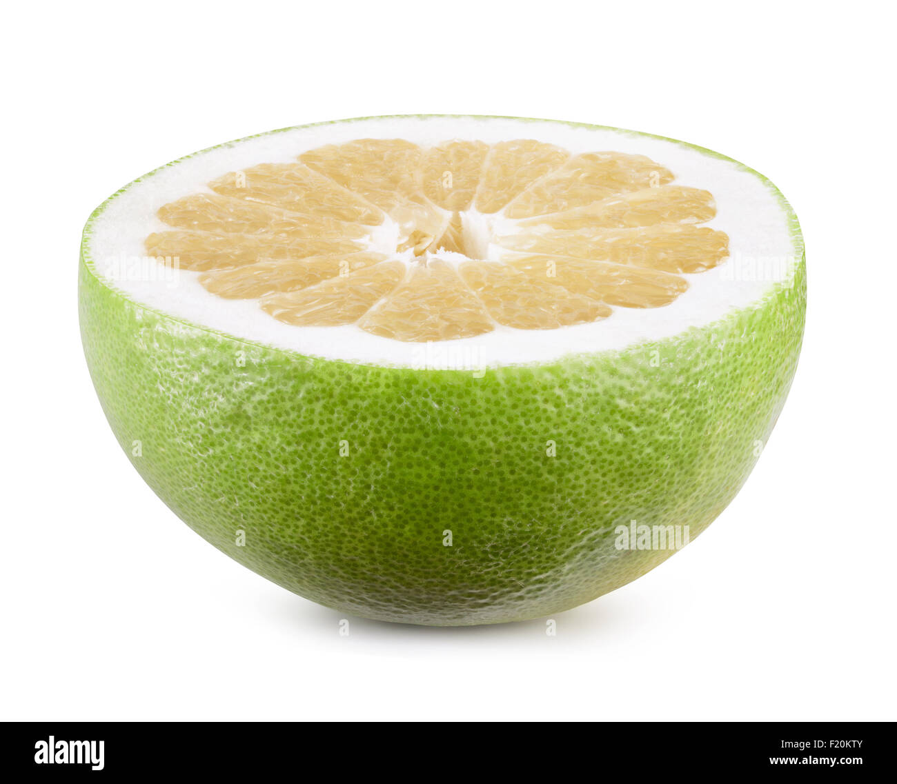 Sweet green grapefruit isolated on white. Clipping path Stock Photo - Alamy