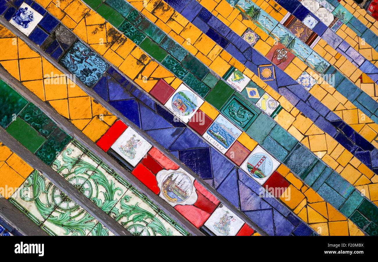 Escadaria selarón brazil hi-res stock photography and images - Alamy