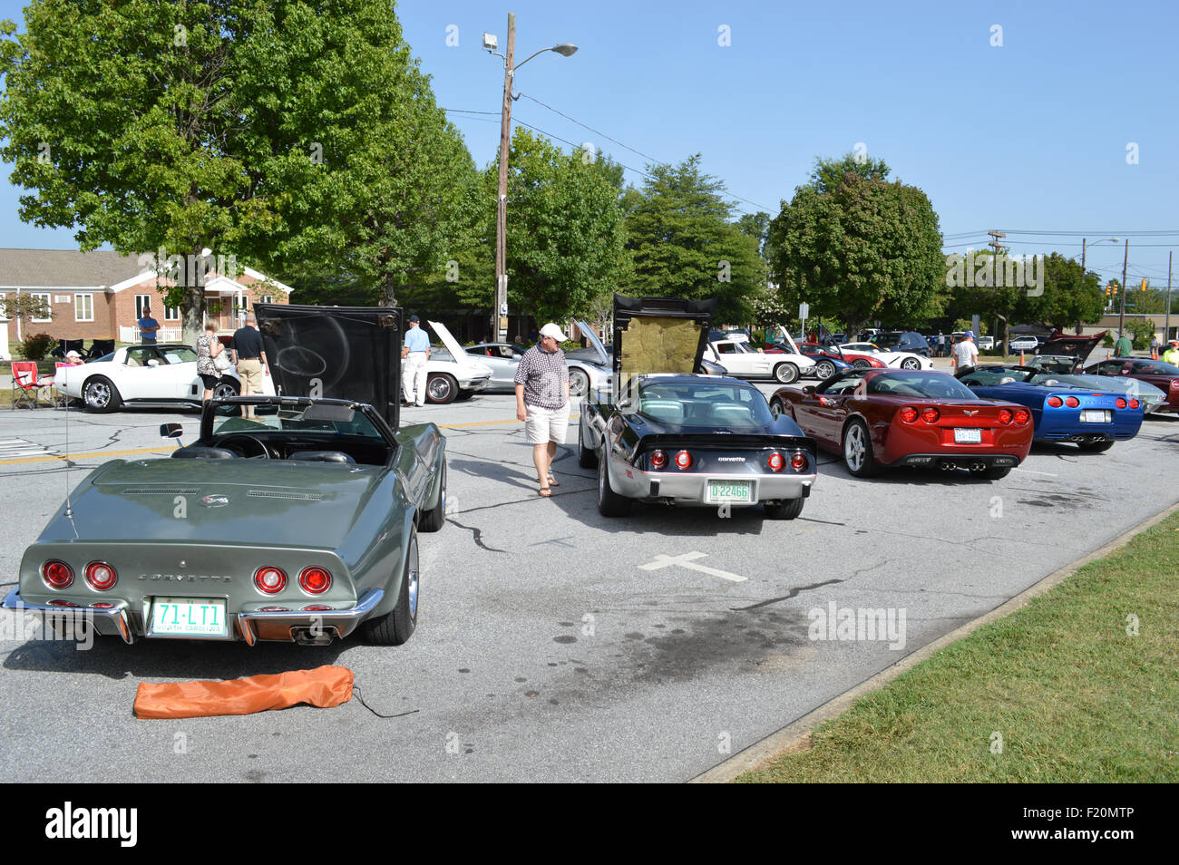 Chevrolet Corvette cars on display at a car show Stock Photo - Alamy