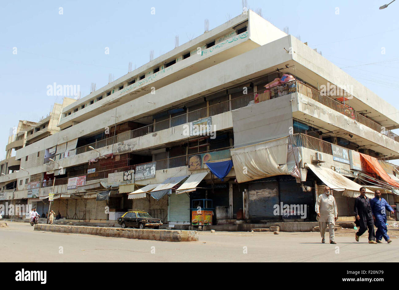 Shops seen closed during shutter down strike called by Traders ...