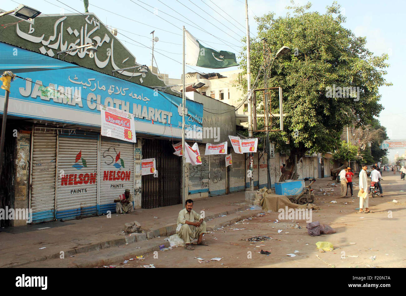 Shops seen closed during shutter down strike called by Traders ...