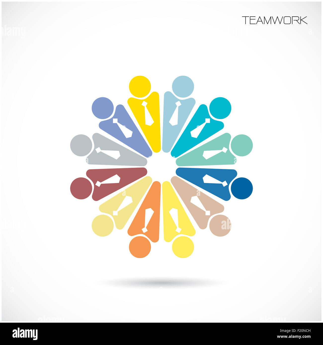 Team Partners Friends sign design template. Together union symbol of ...