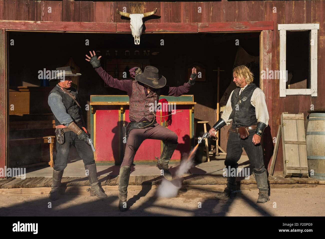 United States, Arizona, Tombstone, historic district, Ok Corral show ...