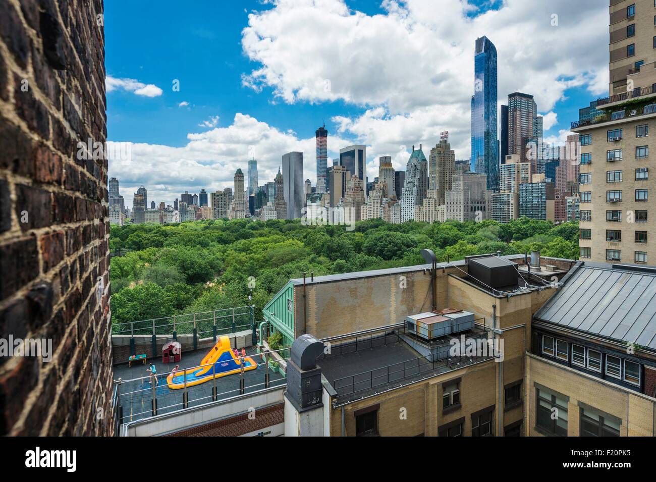 United States, New York City, Manhattan, Upper West Side, view on ...