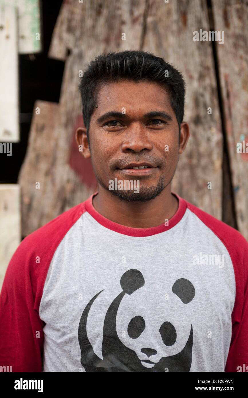 Indonesia, Maluku province, East Seram, Koon island, Abubakar Wokas ...