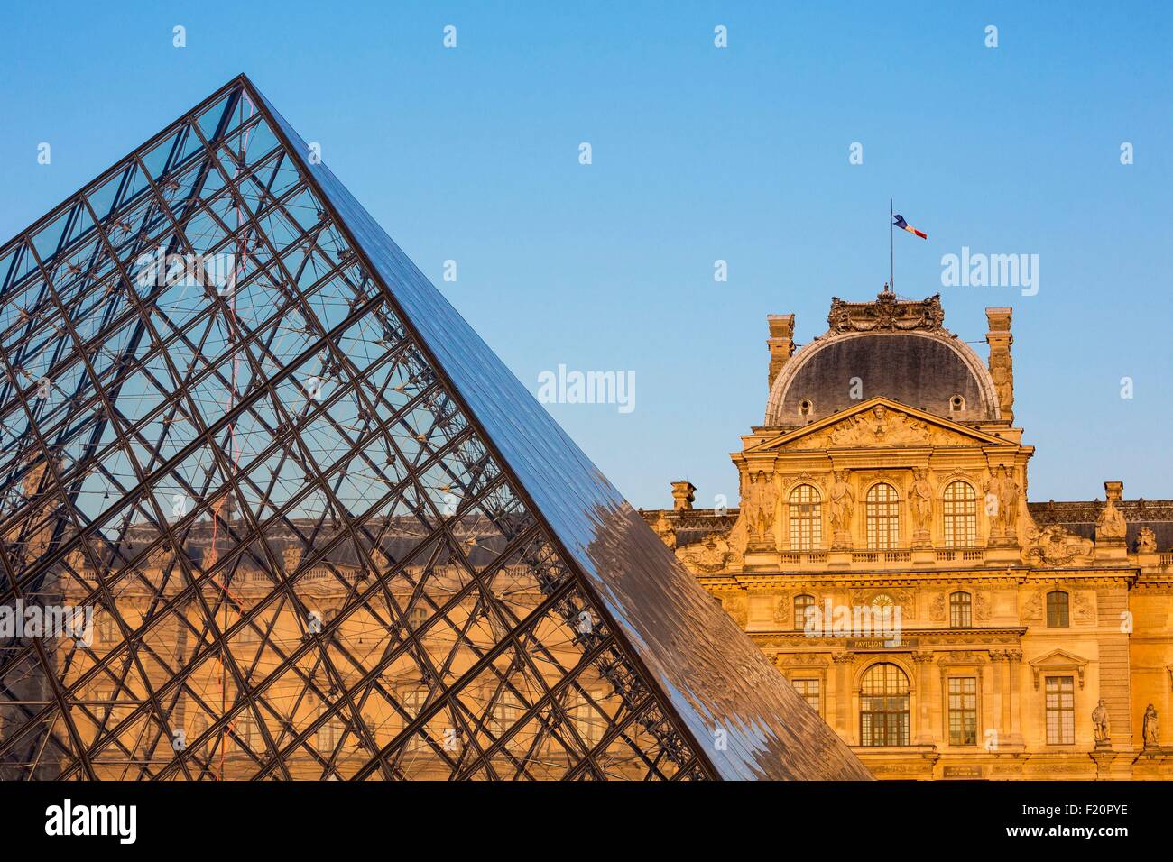 France, Paris, area listed as World Heritage by UNESCO, the Louvre ...