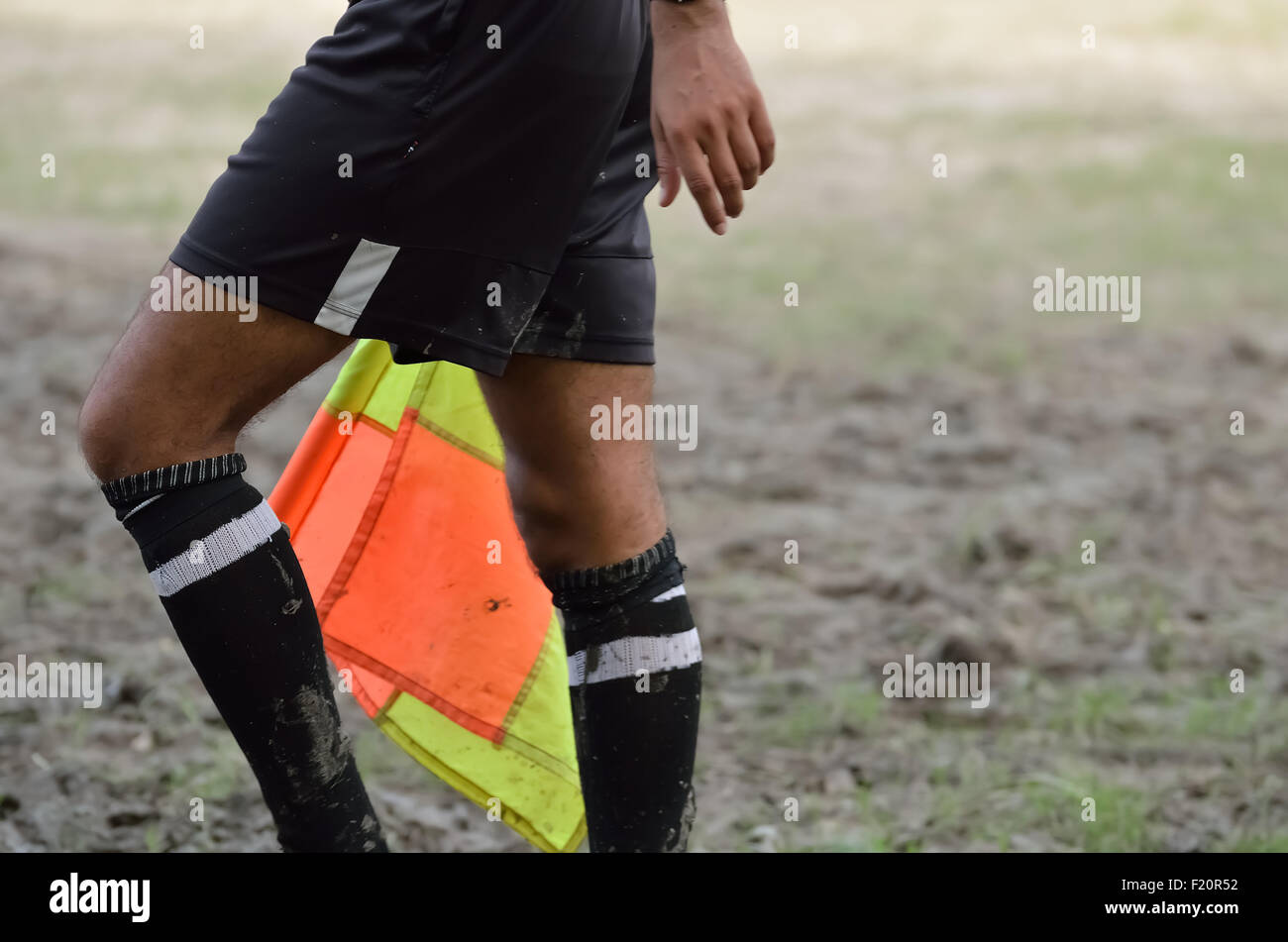 Soccer Assistant referee Stock Photo - Alamy
