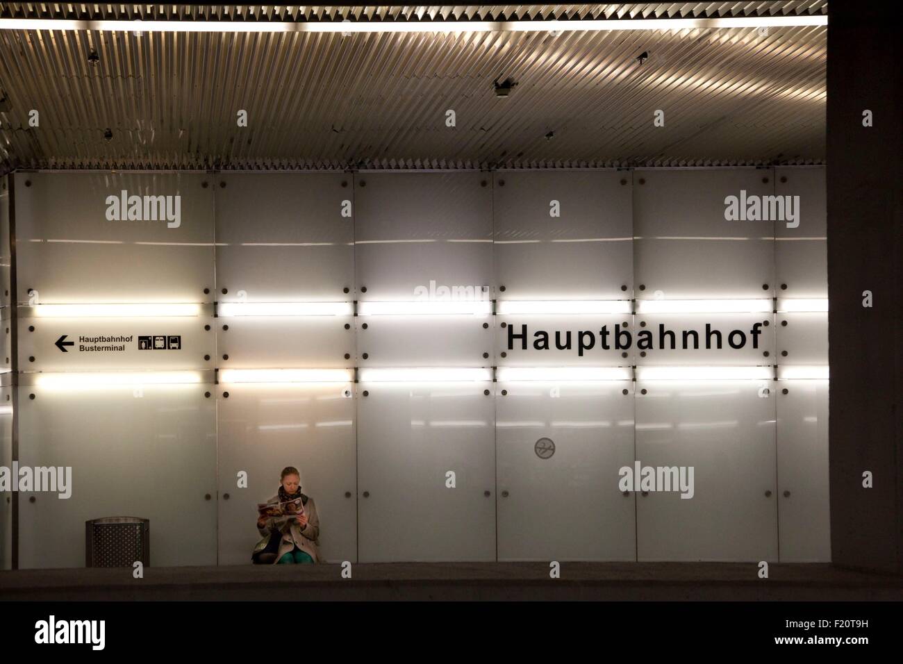 Austria, Upper Austria, Linz, Hauptbahnhof train station Stock Photo ...