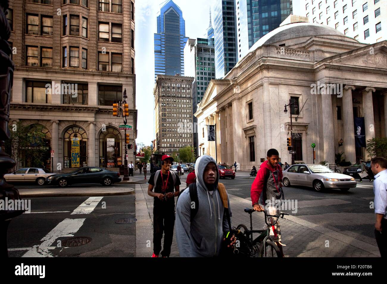 United States, Pennsylvania, Philadelphia, City Center, Broad Street ...