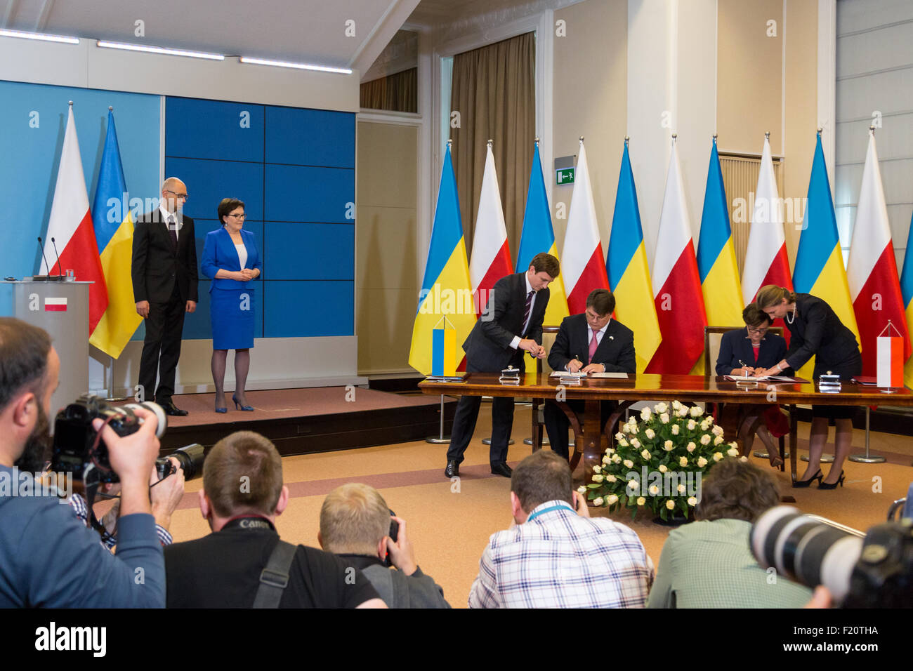 Warsaw, Poland. 09th Sep, 2015. Ukrainian and Polish Ministers signed ...