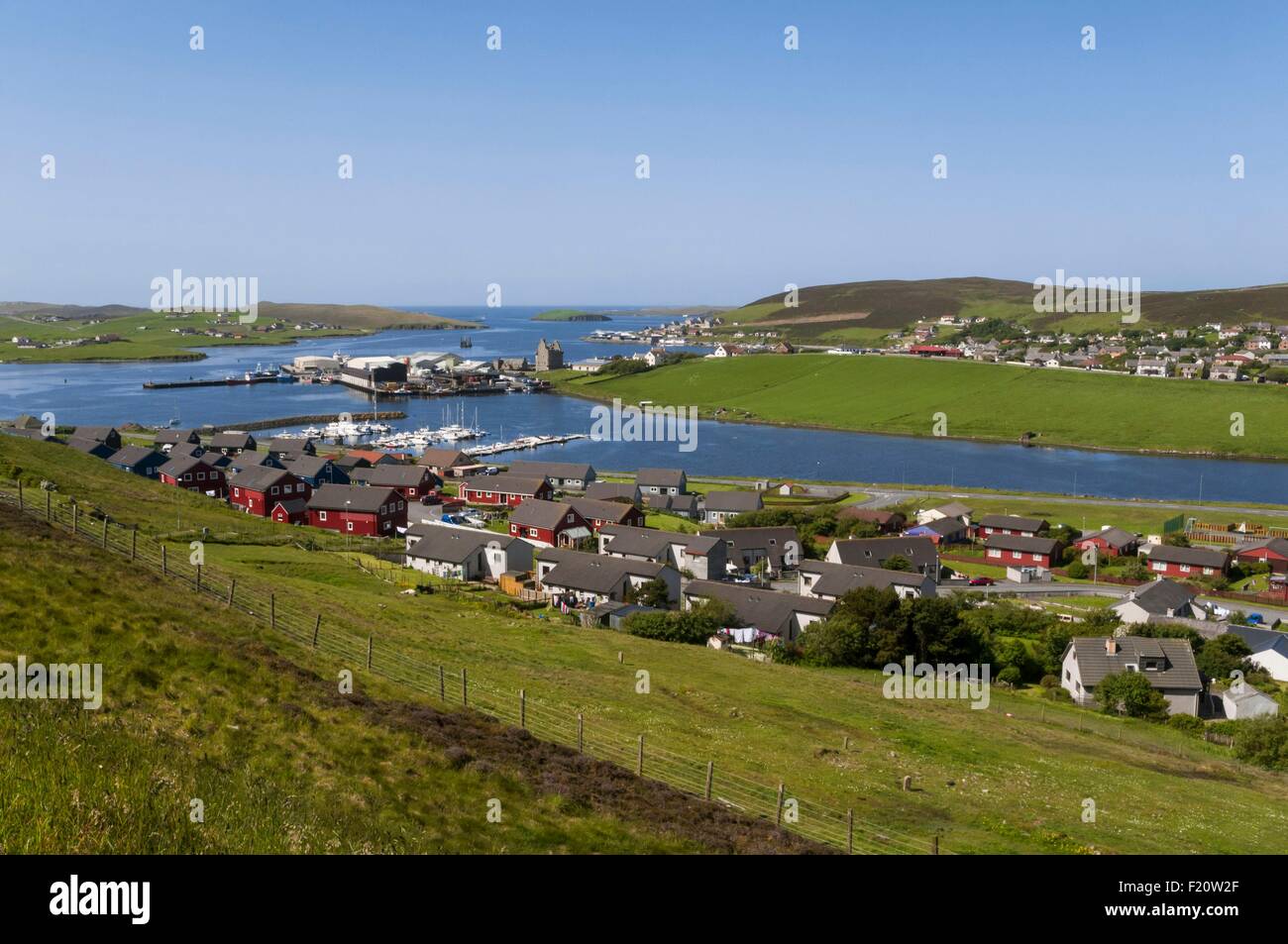 United Kingdom, Scotland, Shetland islands, Central Mainland, Scalloway ...
