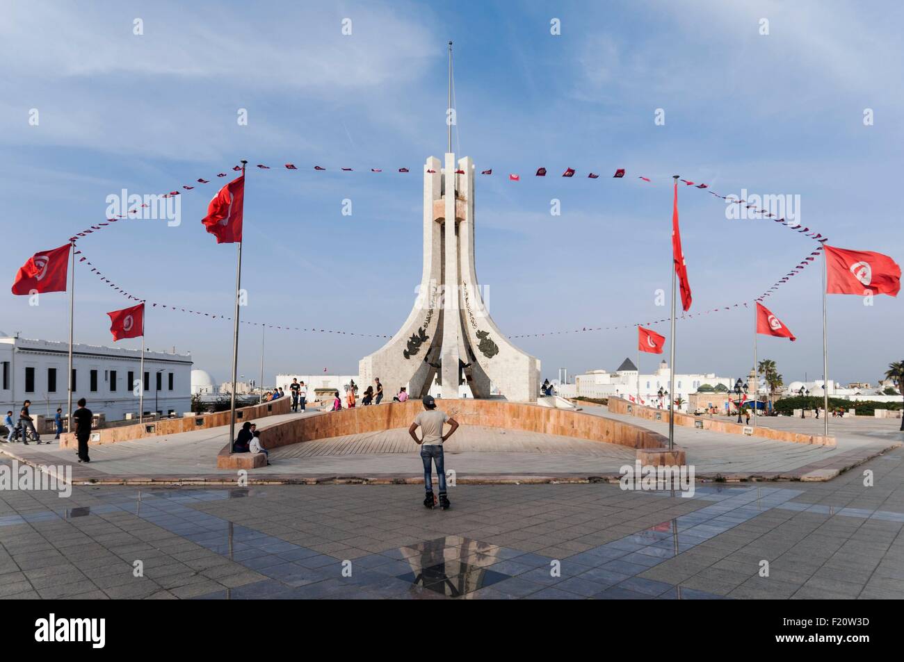 Tunisia, Tunis, downtown, Place de la Kasbah at the border of old town ...