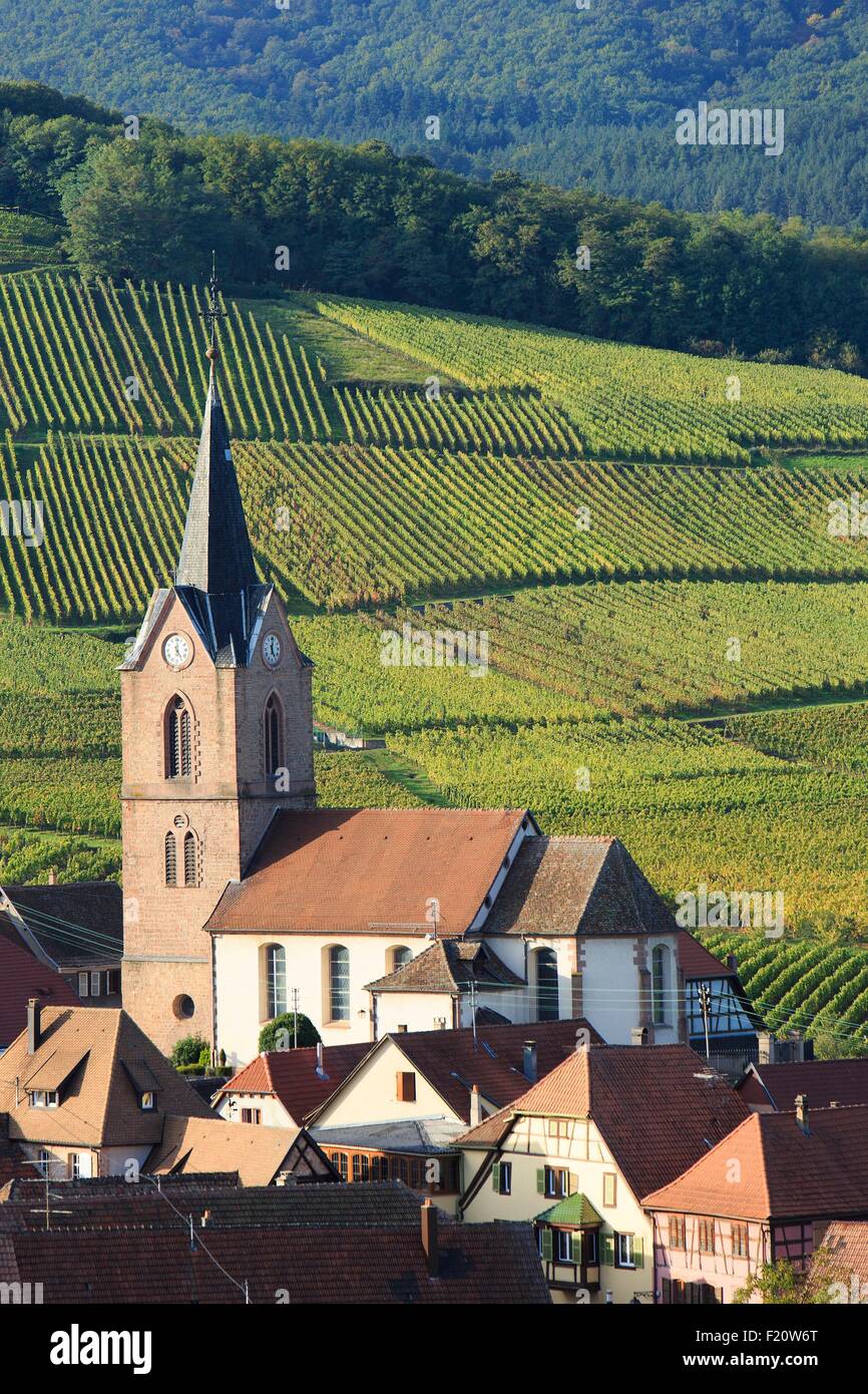 France, Haut Rhin, Route des Vins d'Alsace, Rodern, the village and the ...