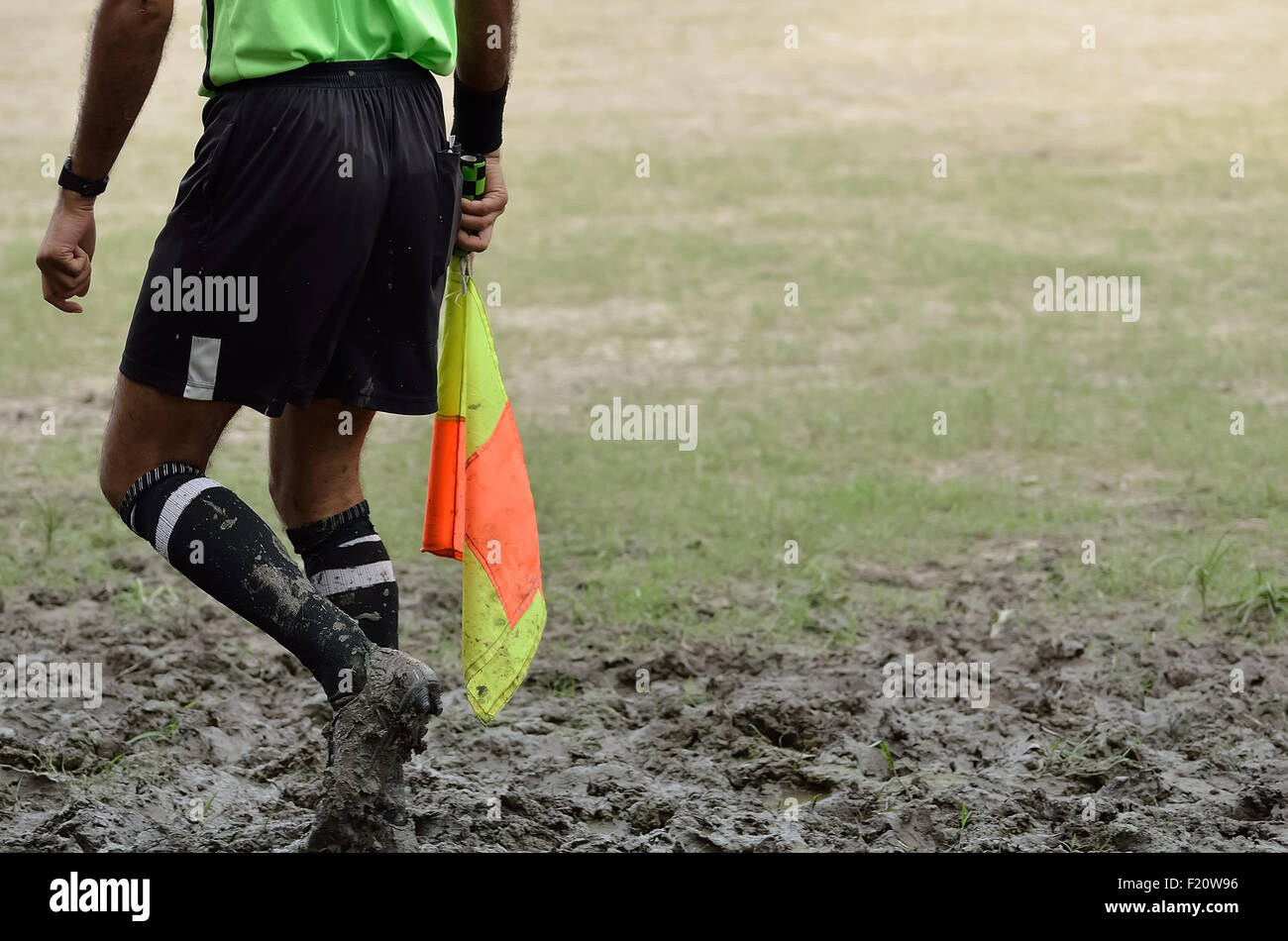 Soccer Assistant referee Stock Photo - Alamy