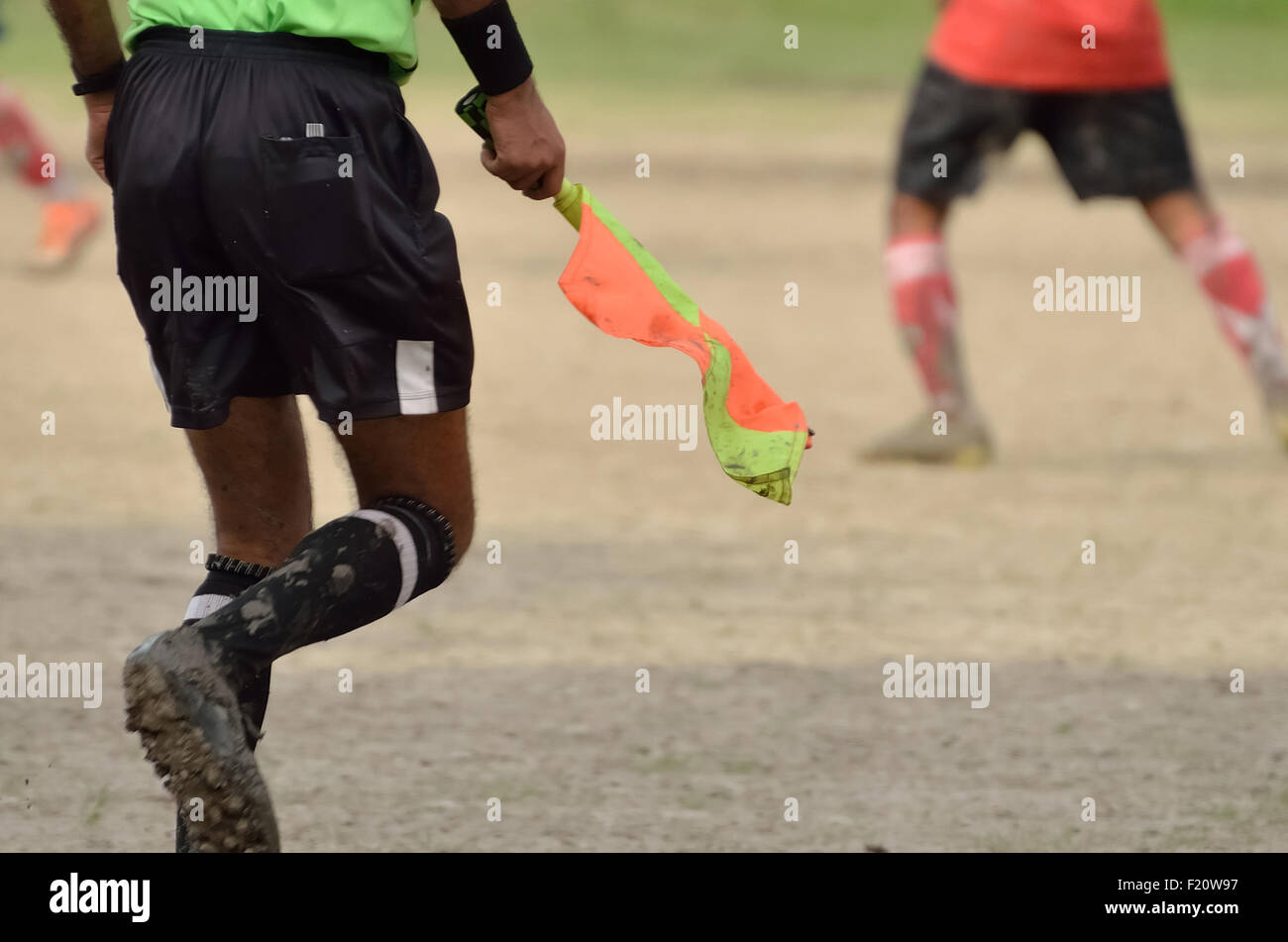 Soccer Assistant referee Stock Photo - Alamy