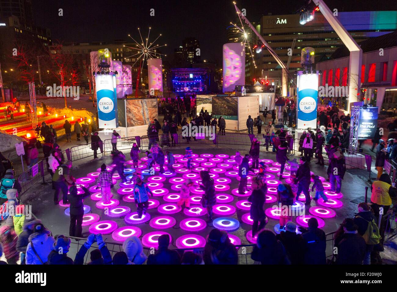 Canada, Quebec province, Montreal, Montreal en Lumiere festival, Bell ...