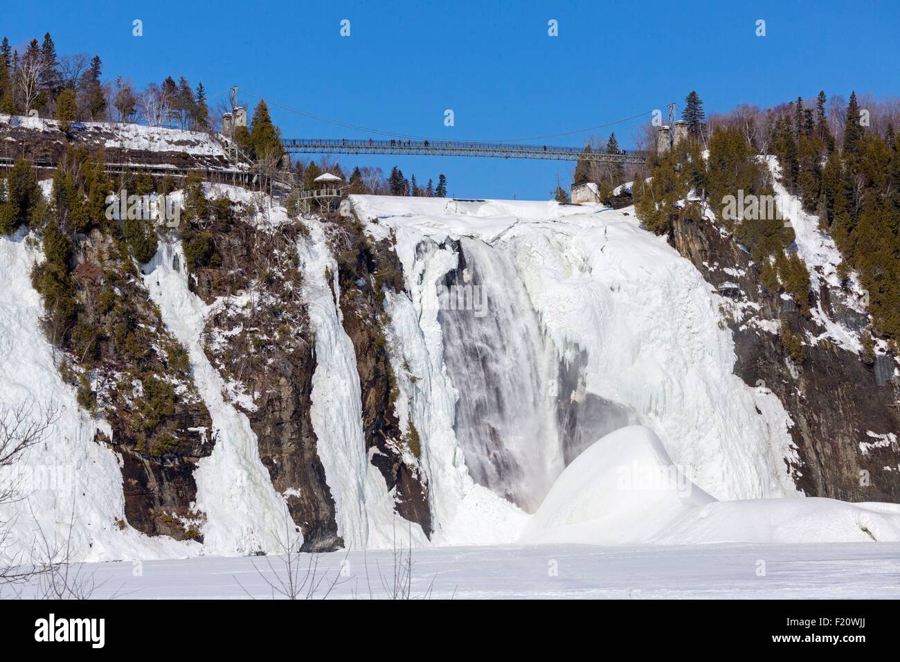 Canada, Quebec province, Quebec City, the Parc de la Chute Montmorency ...