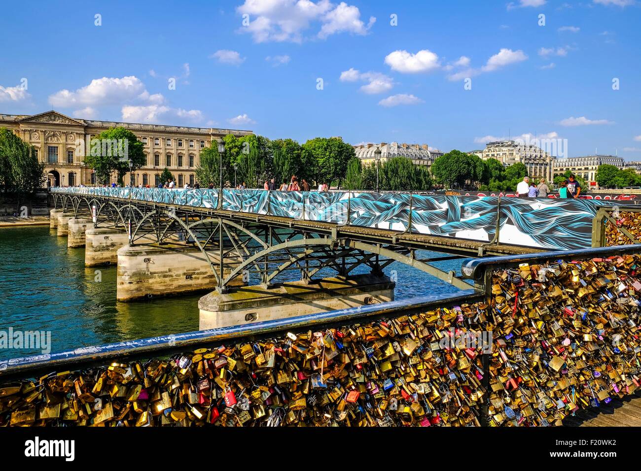 France, Paris, area listed as World Heritage by UNESCO, the Passerelle ...
