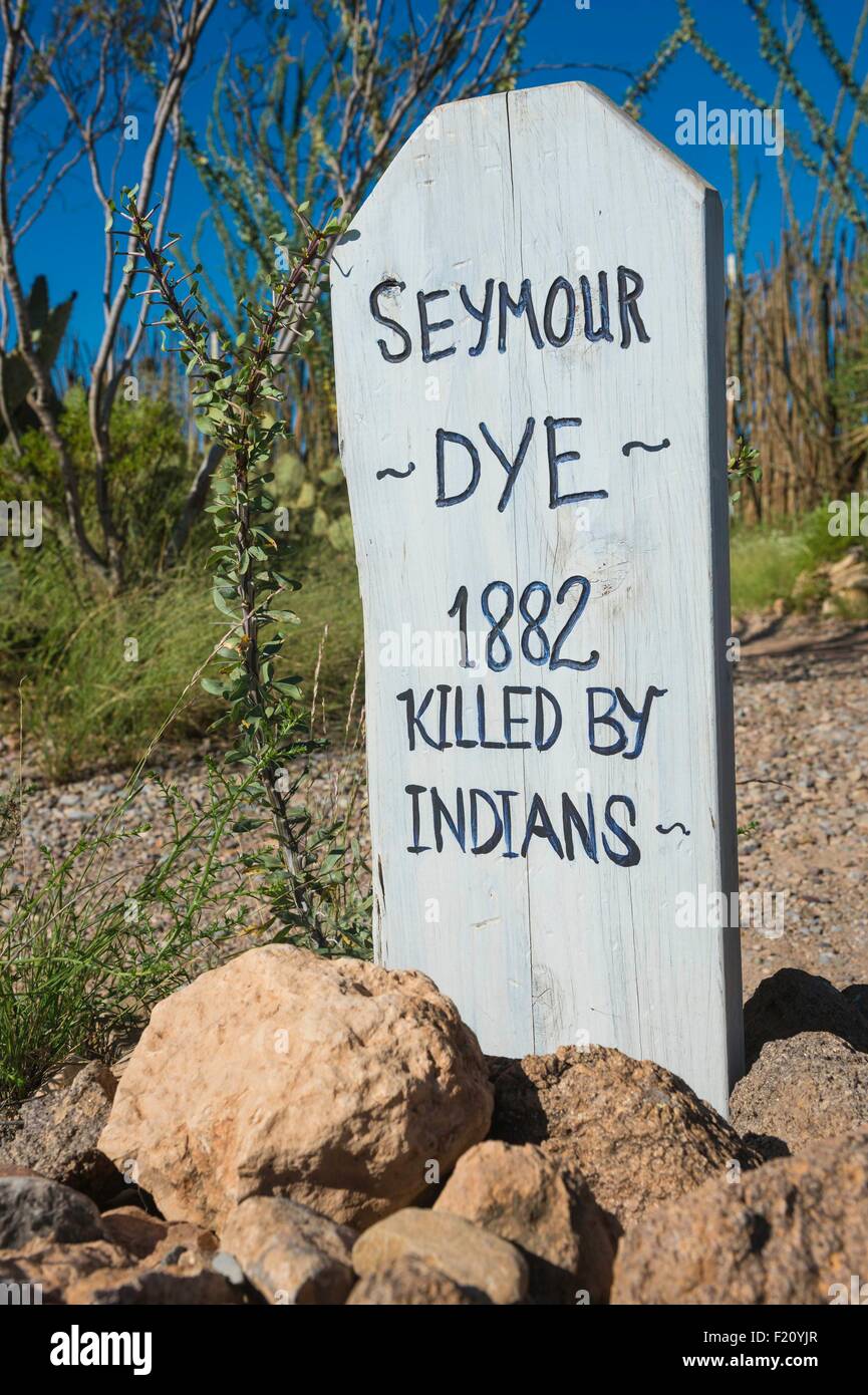 United States, Arizona, Tombstone, historical cemetery Stock Photo - Alamy