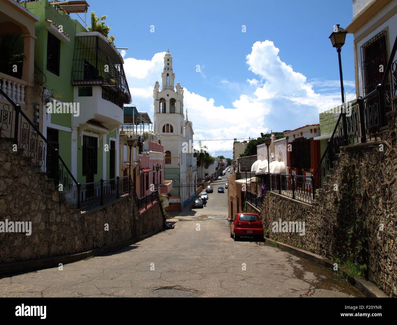 A street in the Colonial Zone of Santo Domingo Stock Photo - Alamy