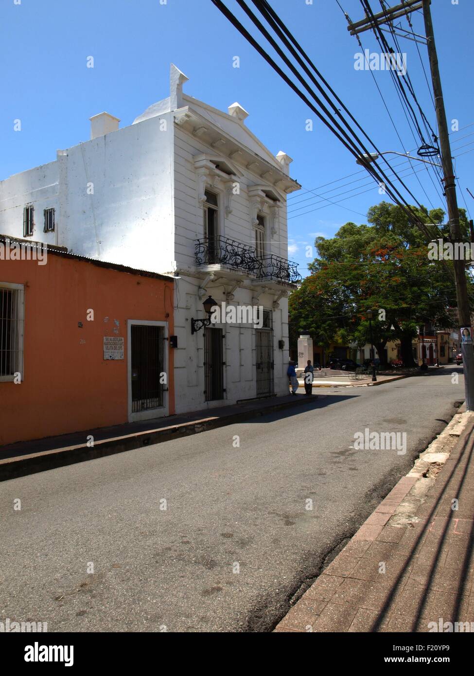 A street in the Colonial Zone of Santo Domingo Stock Photo - Alamy