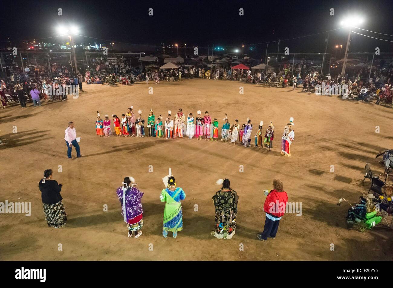 United States, Arizona, Window Rock, Festival Navajo Nation Fair, young ...