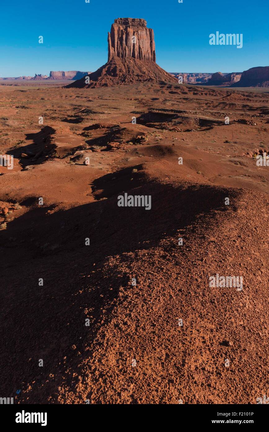United States, Arizona, Monument Valley Navajo Tribal Park, The Mittens ...