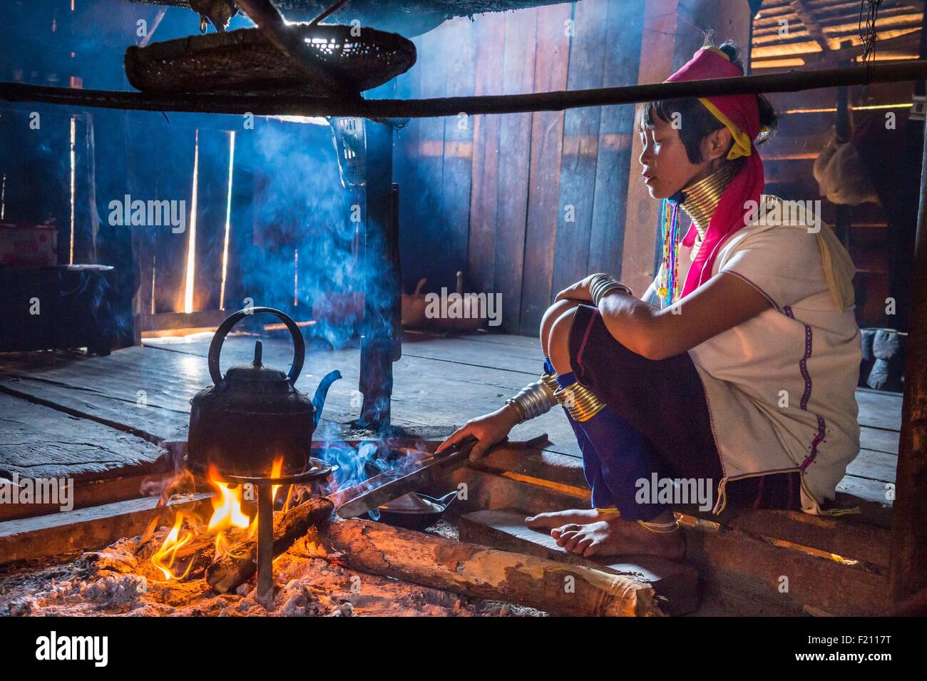 Myanmar (Burma), Kayah state, Kayan tribe (Padaung), Dau Ki (Pan Pat ...