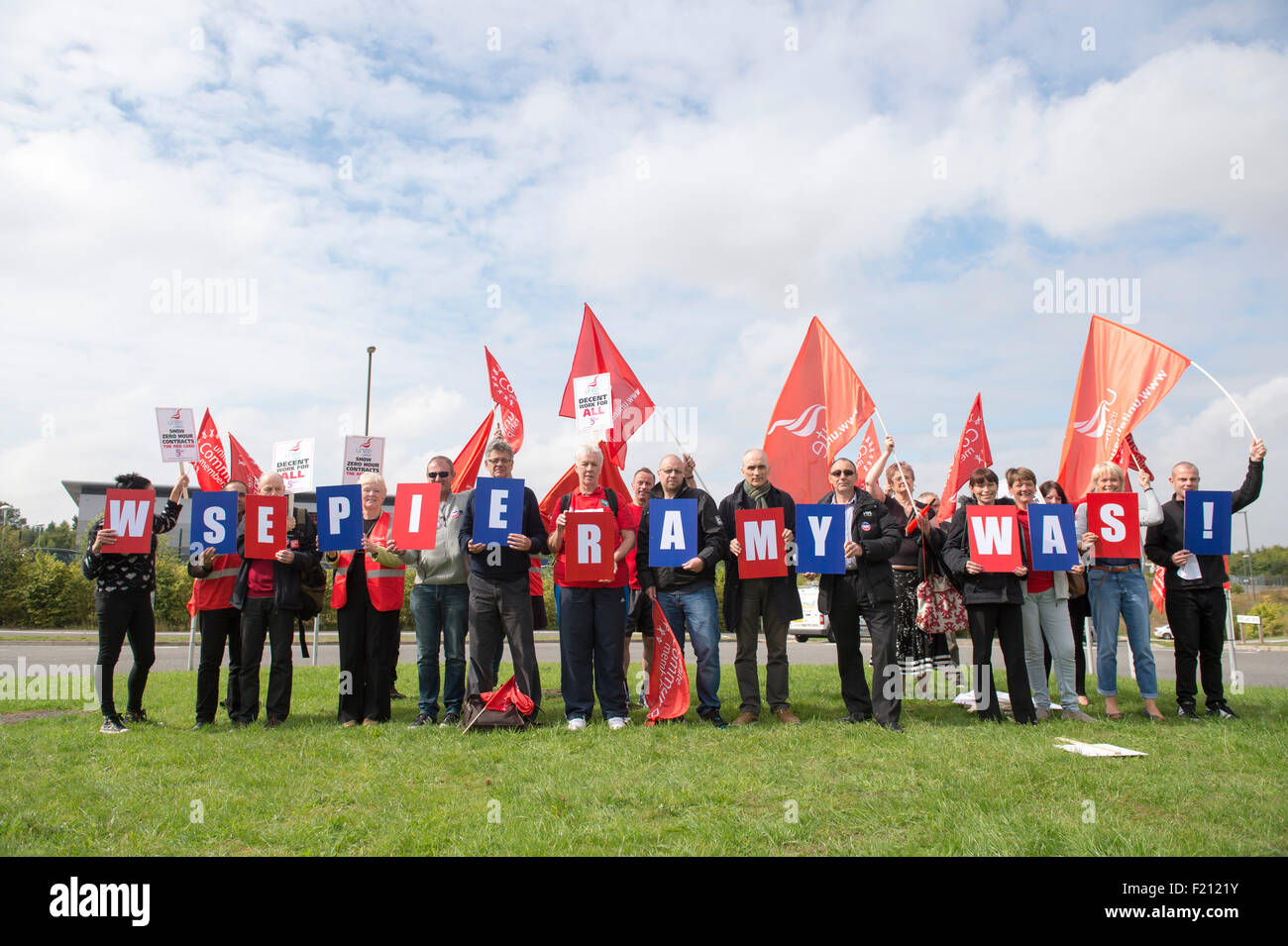 Trade union slogan hi-res stock photography and images - Alamy
