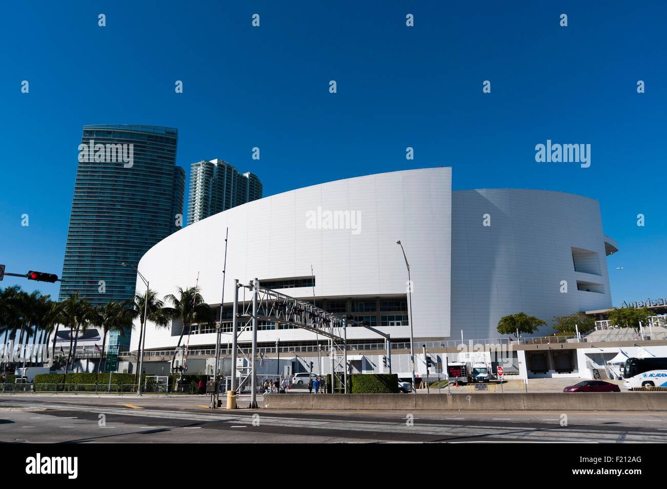 United States, Florida, Miami, Downtown Miami, American Airlines Arena ...