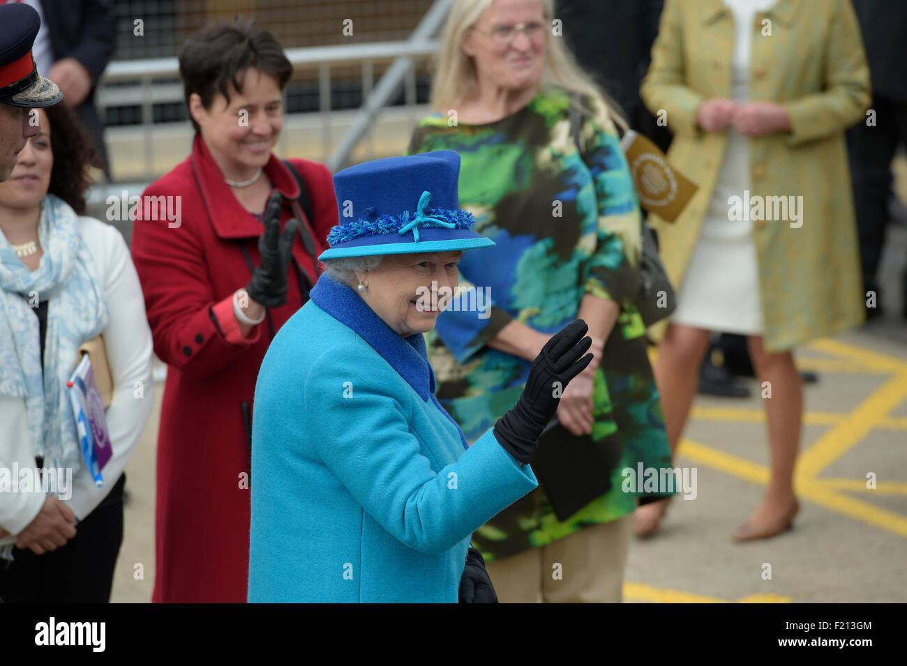 Newtongrange, UK. 9th September, 2015. Queen Officially opens Borders ...