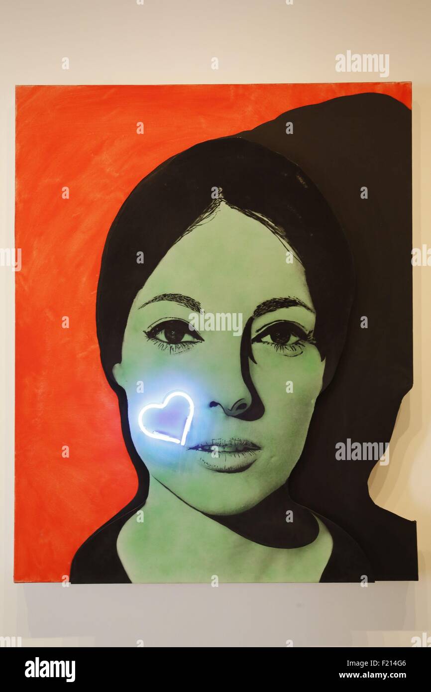 Italy, Venice, french artist Martial Raysse exhibition at Palazzo ...