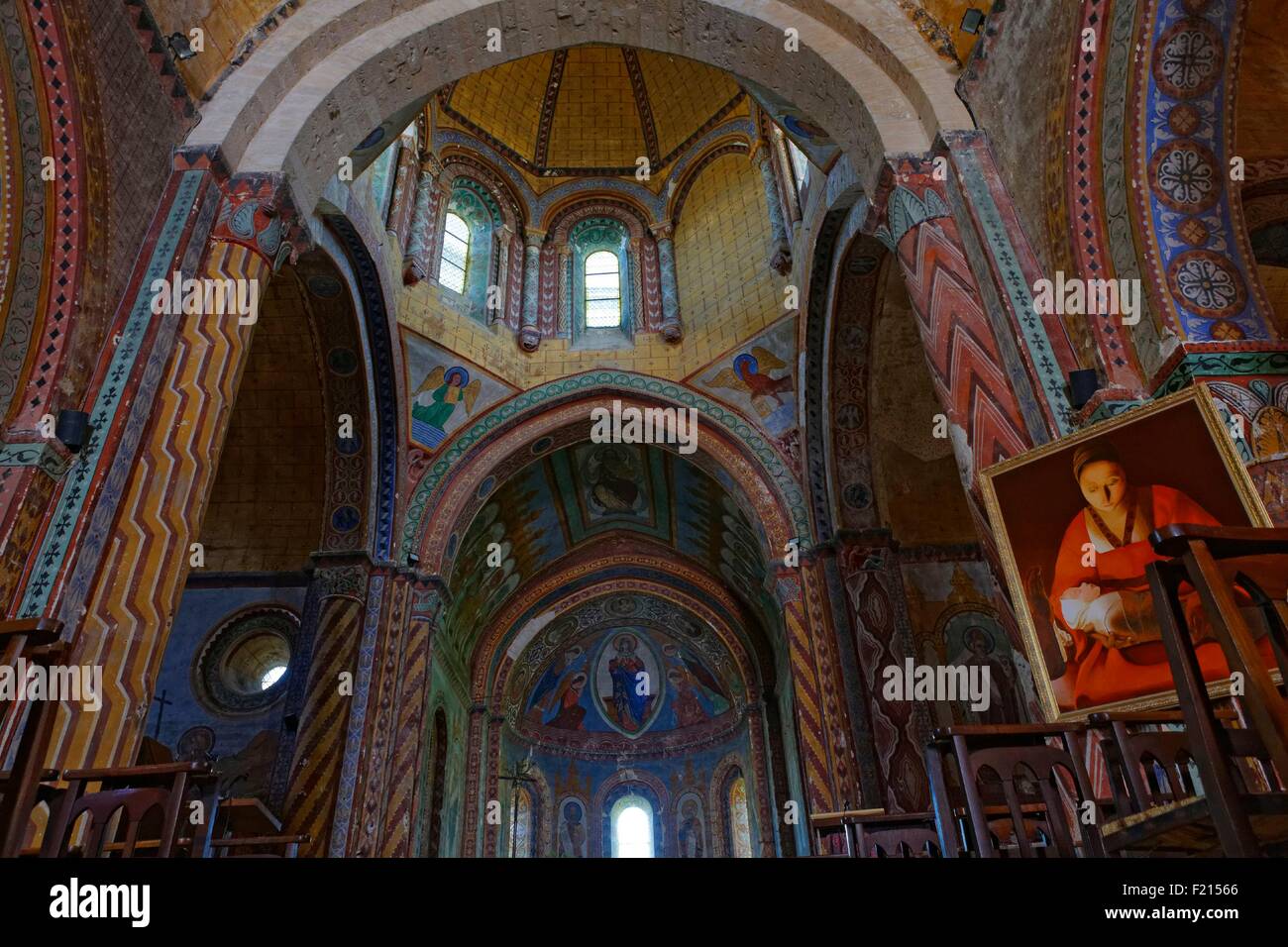 France, Vienne, Civray, church of St Nicolas de Civray dating from the ...