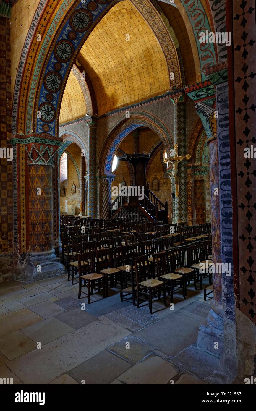 France, Vienne, Civray, church of St Nicolas de Civray dating from the ...