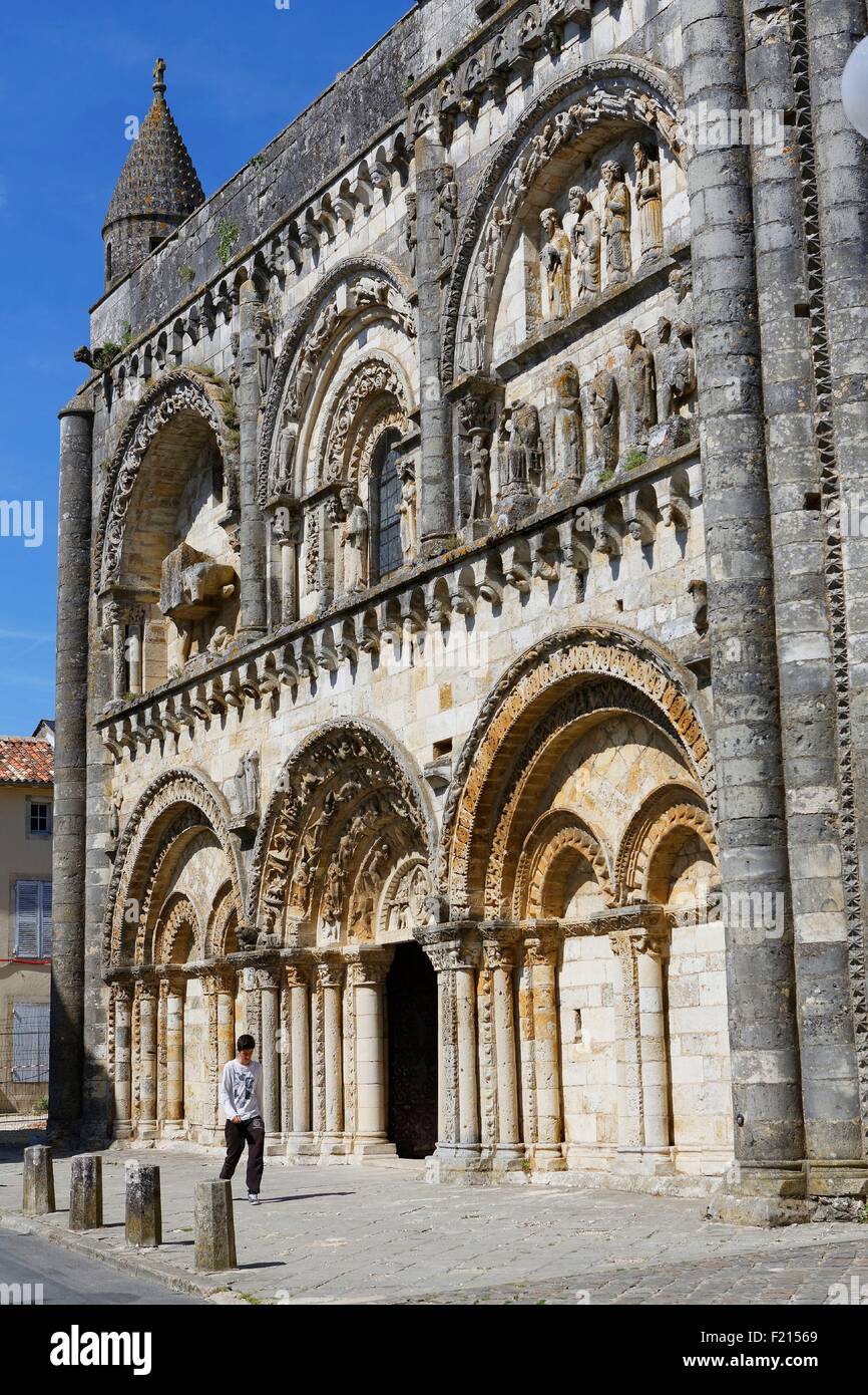 France, Vienne, Civray, Church of St Nicolas de Civray dating from the ...