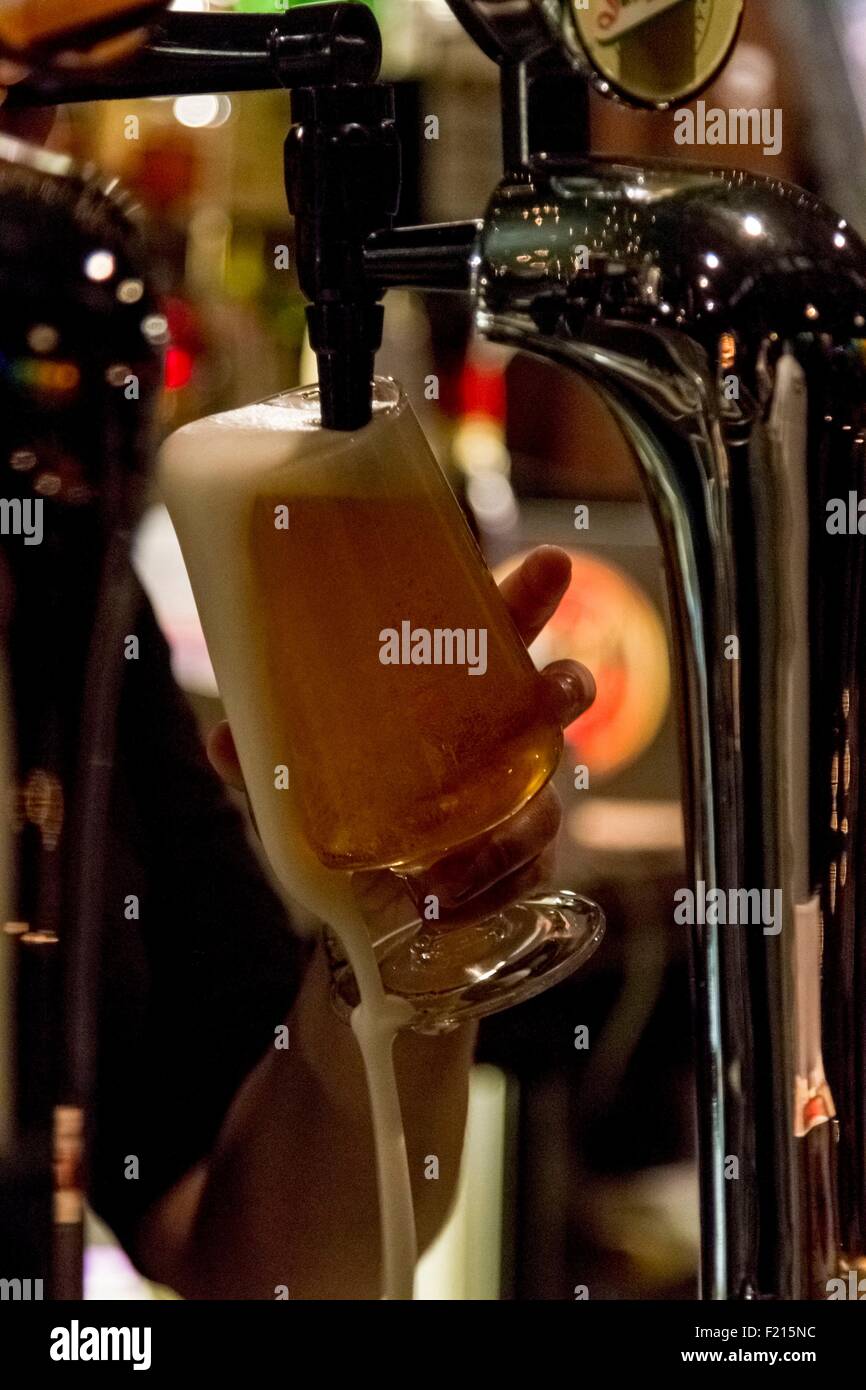 United Kingdom, Scotland, Highland, Draft beer at the King House Hotel ...