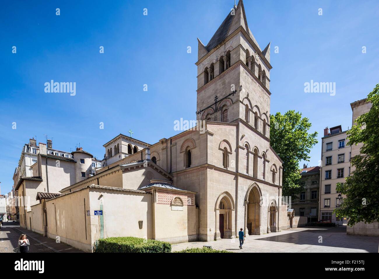 France, Rhone, Lyon, historical site, St Martin d'Ainay Basilica former ...