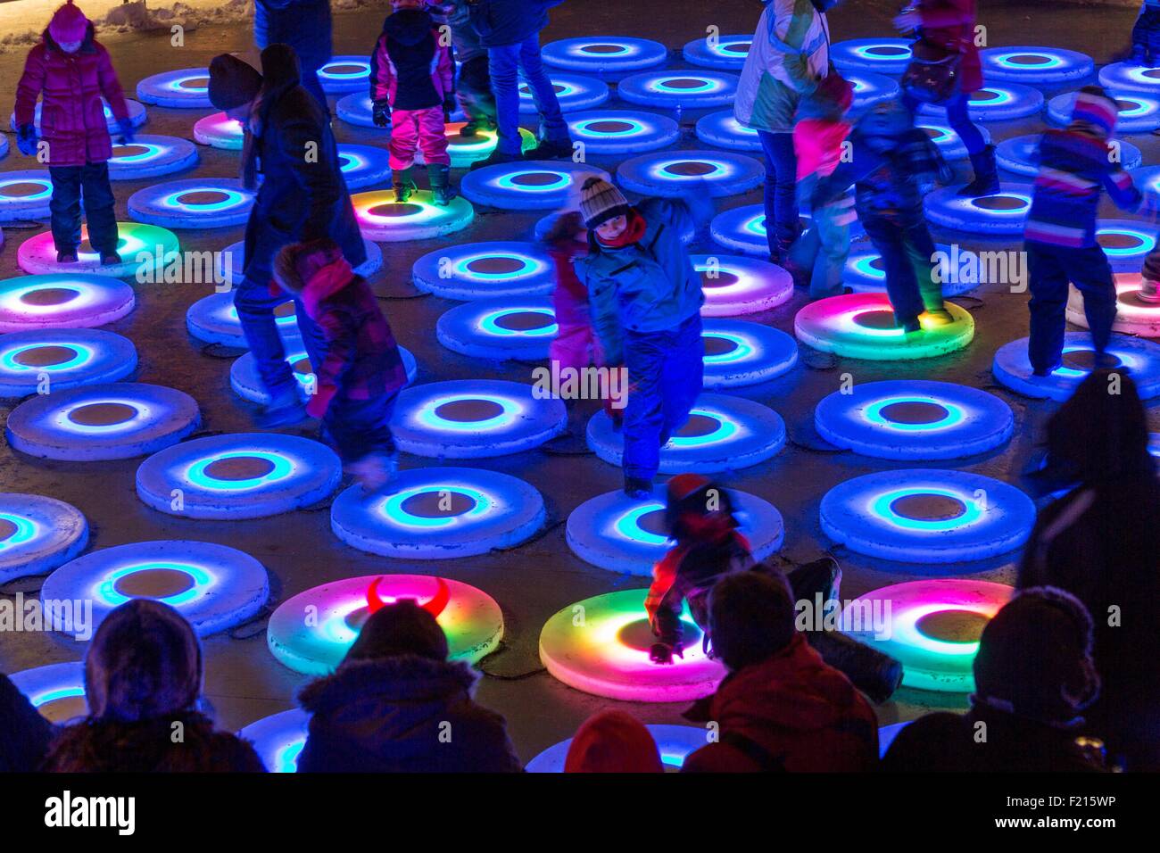 Canada, Quebec province, Montreal, Montreal en Lumiere festival, Bell ...