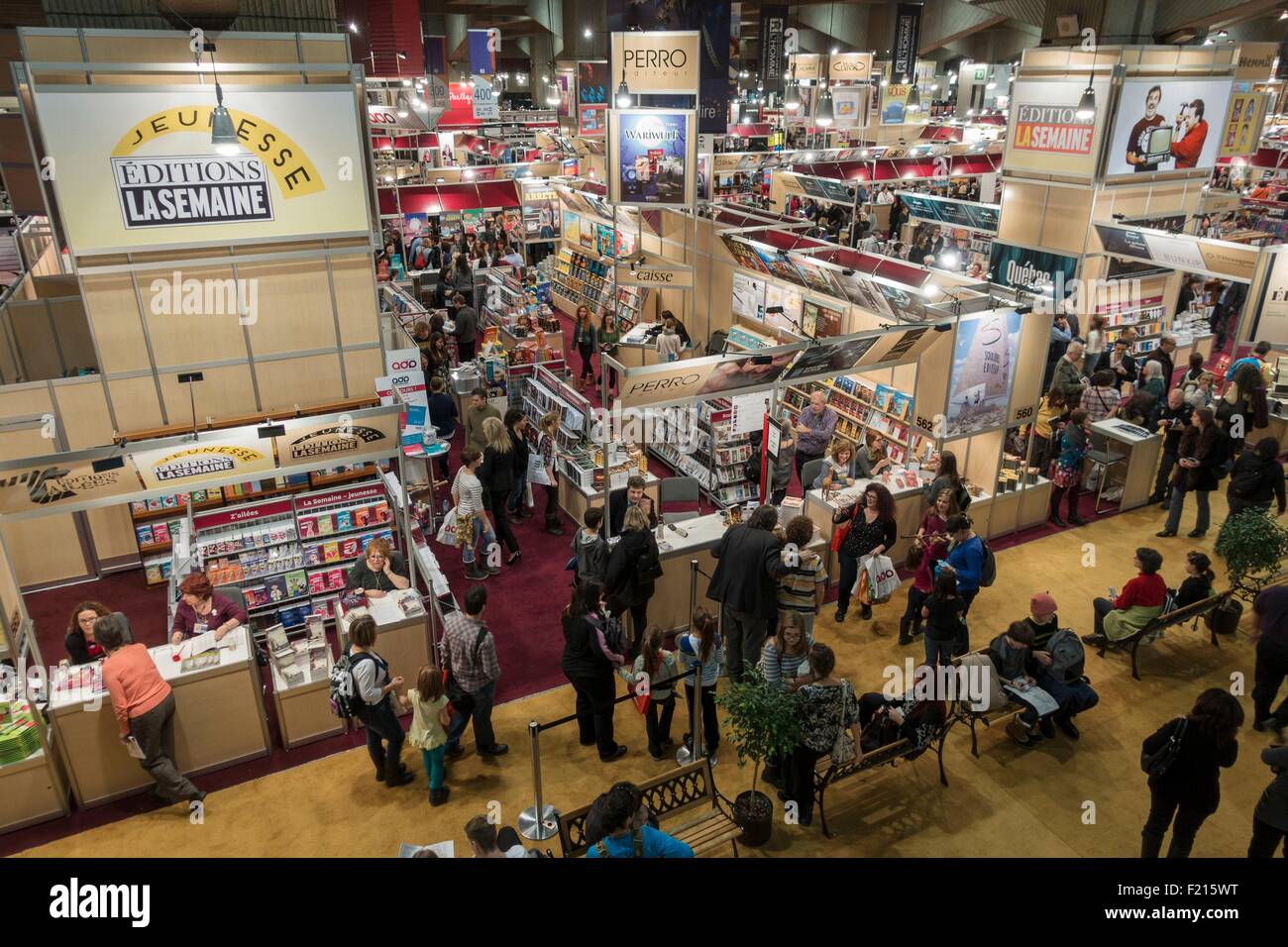 Canada, Quebec province, Montreal, Place Bonaventure, the book fair in ...