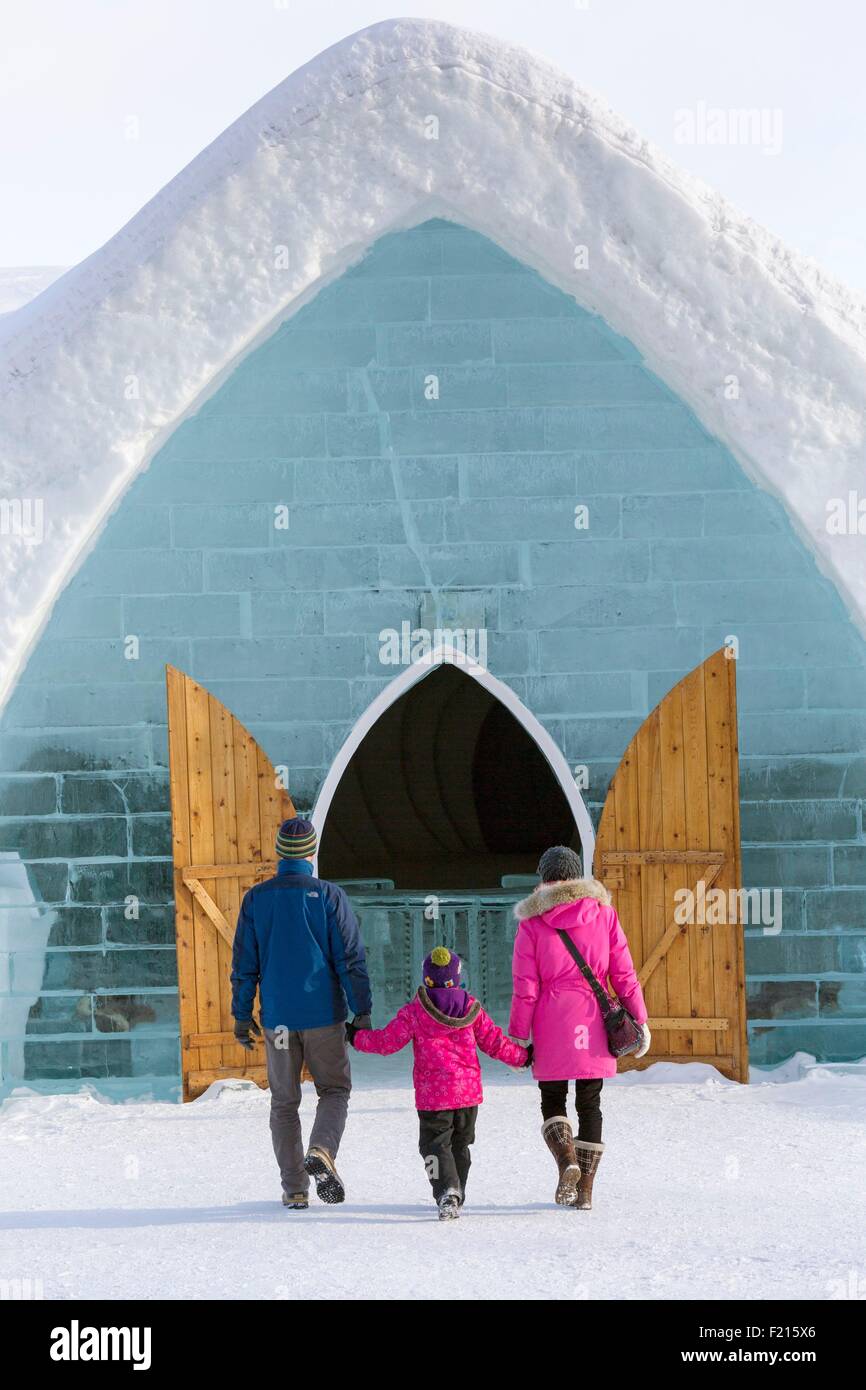 Canada, Quebec province, Quebec City, the Ice Hotel Stock Photo - Alamy